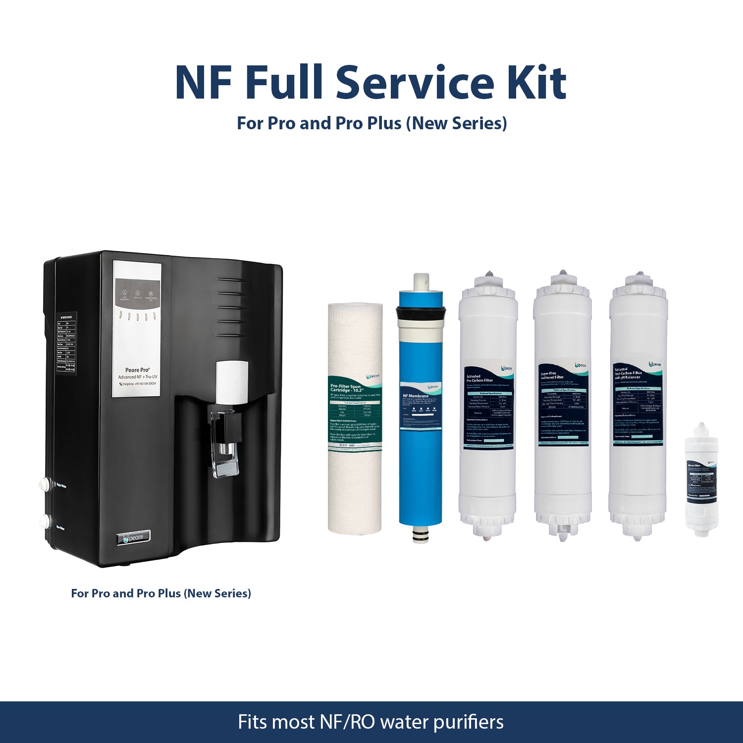 Nano Filtration (NF) Full Service Kit - Pro New Series – Peore